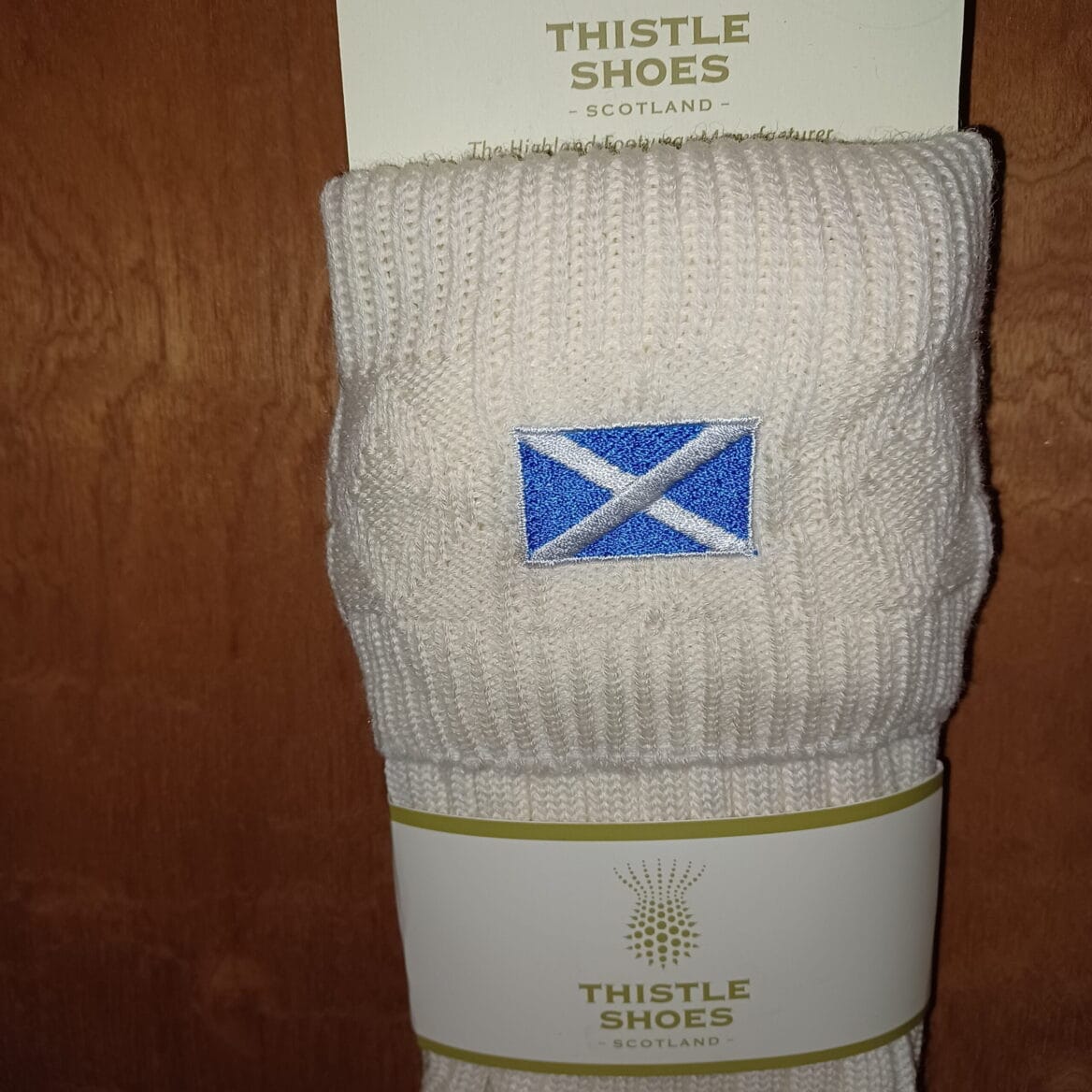 Scottish Saltire Kilt Hose (Socks) - Wool Blend - Thistle Shoes Scotland